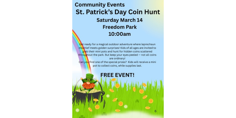 Chicago Ridge Park District – St. Patrick’s Day Coin Hunt | Worth Township